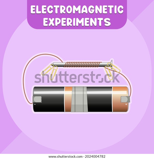 Electromagnetic Experiments Infographic Diagram Illustration Stock ...