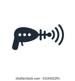 Electron Gun Vector Icon On White Stock Vector (Royalty Free ...