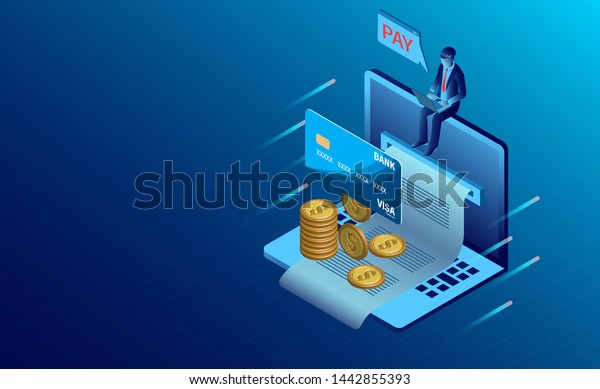 Electronic Bill Payment Paper Receipt Flat Stock Vector (Royalty Free ...