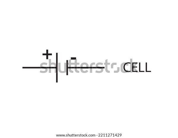 Electronic Circuit Cell Symbols Illustration Basic Stock Vector ...