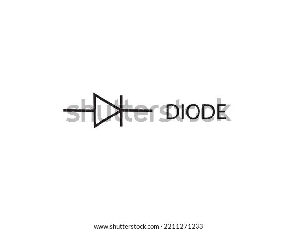 Electronic Circuit Diode Symbols Illustration Basic Stock Vector ...