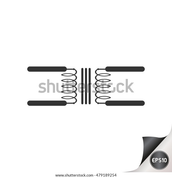 Electronic Circuit Symbols Transformer Stock Vector (Royalty Free ...