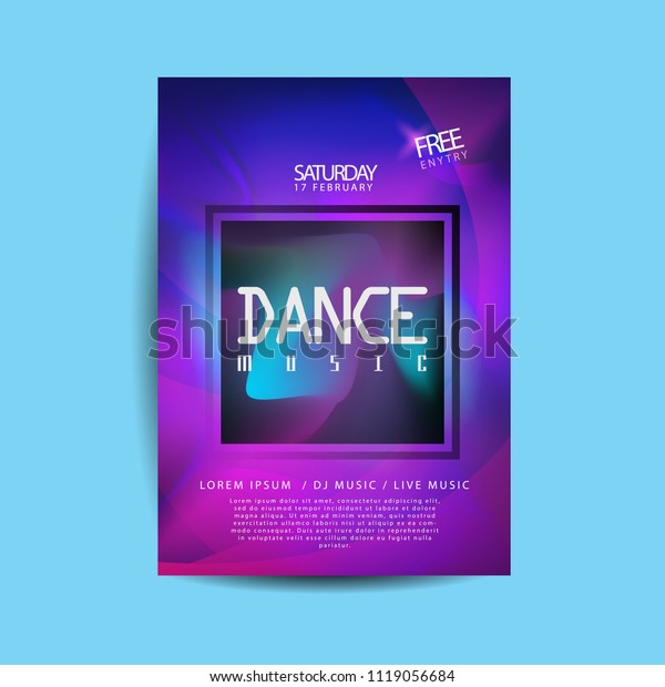 Electronic Dance Music Cover Template Summer Stock Vector (Royalty Free ...