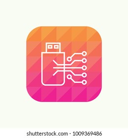Electronic Engineering Communication Pictogram Integration Icon Stock ...