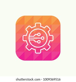Electronic Engineering Communication Pictogram Integration Icon Stock ...