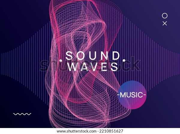 Electronic Event Minimal Show Invitation Concept Stock Vector (Royalty ...