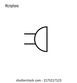 Electronic Microphone Symbol Electronic Microphone Vector Stock Vector ...