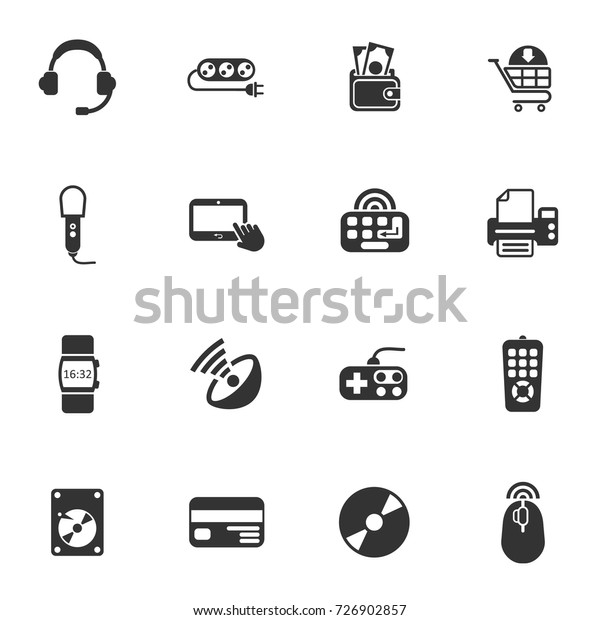 Electronics Supermarket Vector Icons Your Creative Stock Vector ...