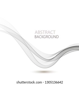 Elegant Abstract Wave Shadow On White Stock Vector (Royalty Free ...