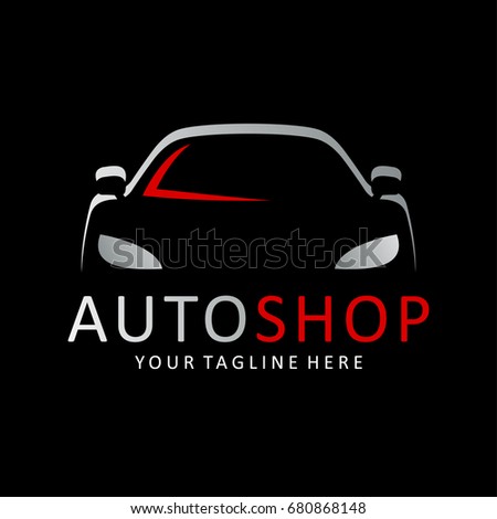 Elegant Auto Shop Car Logo Stock Vector (Royalty Free) 680868148 ...