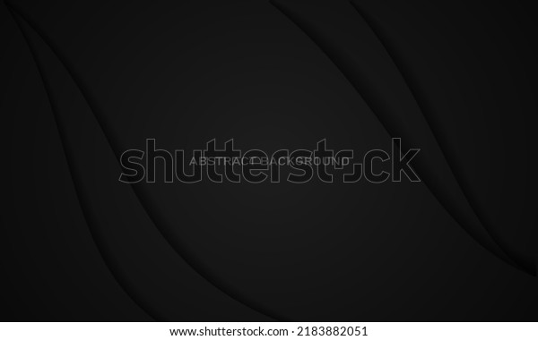 Elegant Background Curved Shadow Lines Stock Vector (Royalty Free ...