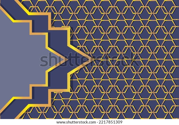 Elegant Background Gold Colored Connected Lines Stock Vector (Royalty ...