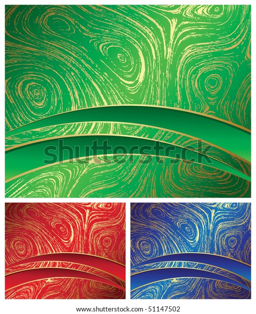 Elegant Backgrounds Gold Moire Three Colors Stock Vector (Royalty Free ...