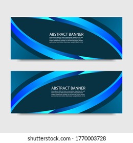 Elegant Blue Web Banner Design Template Stock Vector (Royalty Free ...