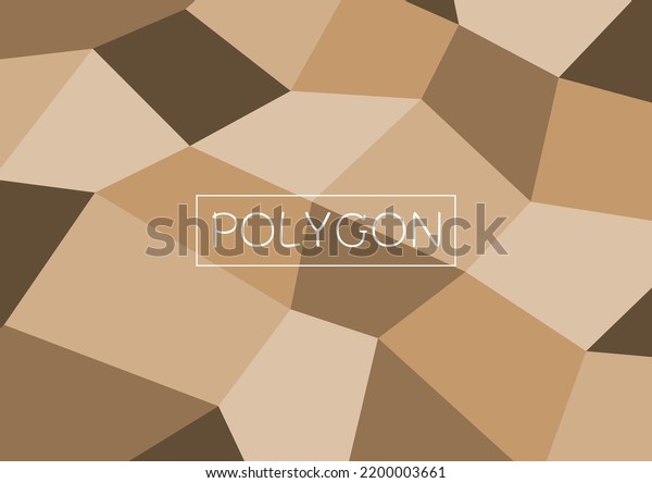 Elegant Brown Polygon Background Design Stock Vector (Royalty Free ...