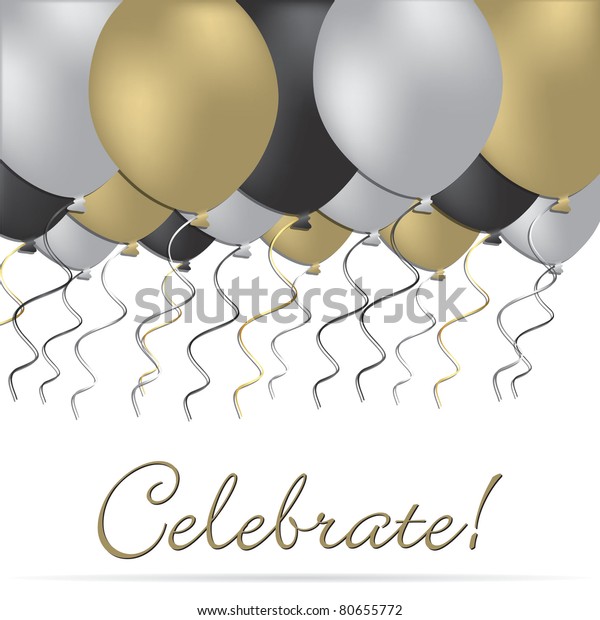 Elegant Celebration Card Vector Format Stock Vector (Royalty Free) 80655772