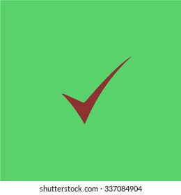 Elegant Check Mark Icon Vector Stock Vector (Royalty Free) 337084904 ...