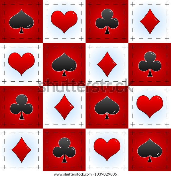 Elegant Checkered Poker Pattern Perfect Use Stock Vector (Royalty Free ...