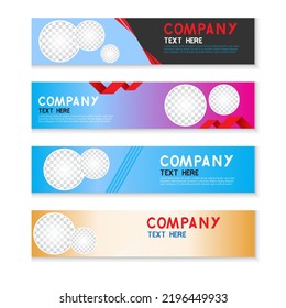 Elegant Collage Banners Templates Vector Stock Vector (Royalty Free ...