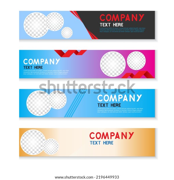 Elegant Collage Banners Templates Vector Stock Vector (Royalty Free ...