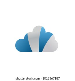 Elegant Colorful Gradient Cloud Logo Design Stock Vector (Royalty Free ...
