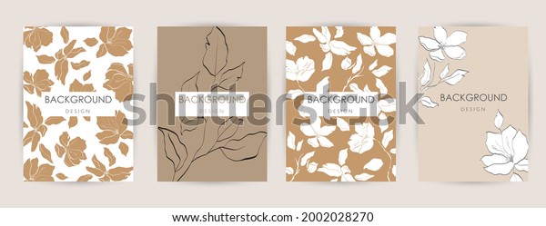 Elegant Continuous Line Drawing Minimal Set Stock Vector (Royalty Free ...