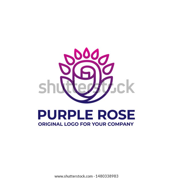 Elegant Creative Rose Flower Logo Various Stock Vector (Royalty Free ...