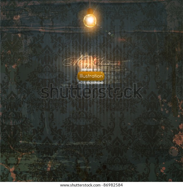 Elegant Damask Background Classical Wallpaper Pattern Stock Vector ...
