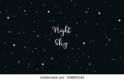 Elegant Dark Night Sky Background Stock Vector (Royalty Free ...