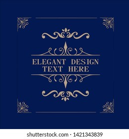 Elegant Design Frame Logo Template Stock Vector (Royalty Free ...
