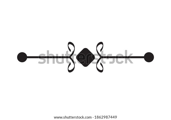 Elegant Divider Diamonds Icon Vector Illustration Stock Vector (Royalty ...