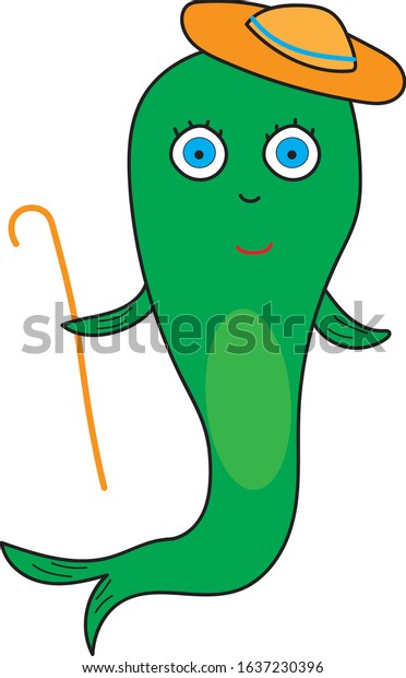 Elegant Fish Vector Drawing Illustration Stock Vector (Royalty Free ...