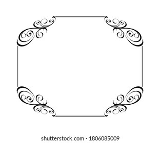 Elegante marco vectorial horizontal floral para: vector de stock (libre ...