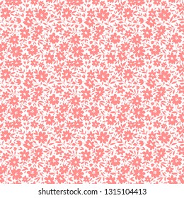 Elegant Floral Pattern Small Pink Flower Stock Vector (Royalty Free ...