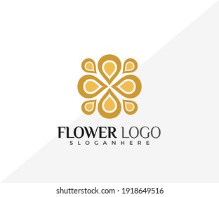 Elegant Flower Logo Design Creative Idea Stock Vector (Royalty Free ...