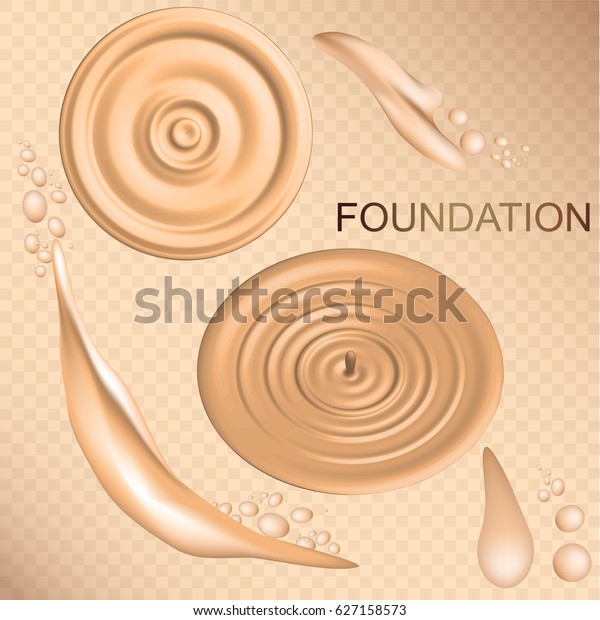 Elegant Foundation Effects Soft Liquid Foundation Stock Vector (Royalty ...