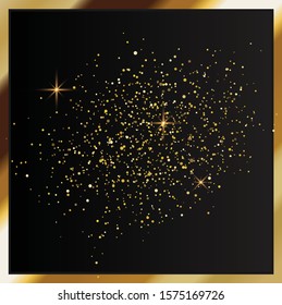 Elegant Gold Glitter Background Vector Stock Vector (Royalty Free ...