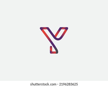 Elegant Gradient Logo Y Letters Classic Stock Vector (Royalty Free ...