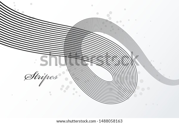 Elegant Grey Lines Vector Dimensional Abstract: vector de stock (libre ...