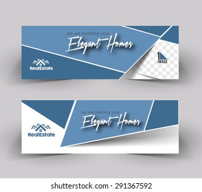 Elegant Homes Header Banner Design Stock Vector (Royalty Free) 291367592
