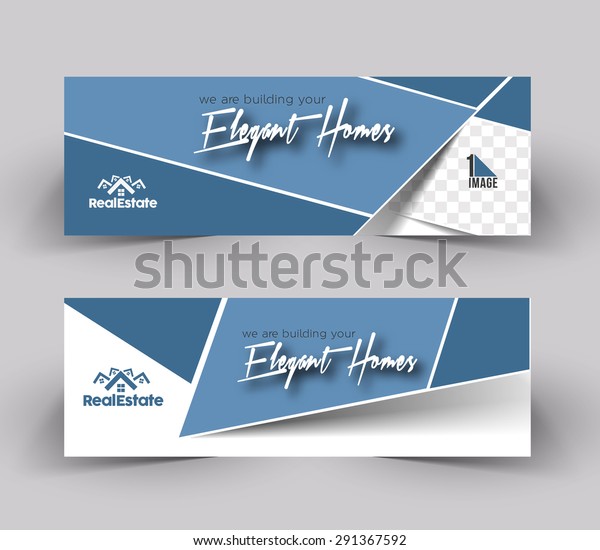 Elegant Homes Header Banner Design Stock Vector (Royalty Free ...