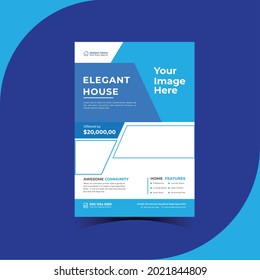Elegant House Flyer Design Template Stock Vector (Royalty Free ...