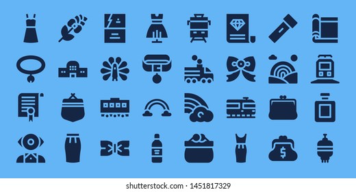 Elegant Icon Set 32 Filled Elegant Stock Vector (Royalty Free ...