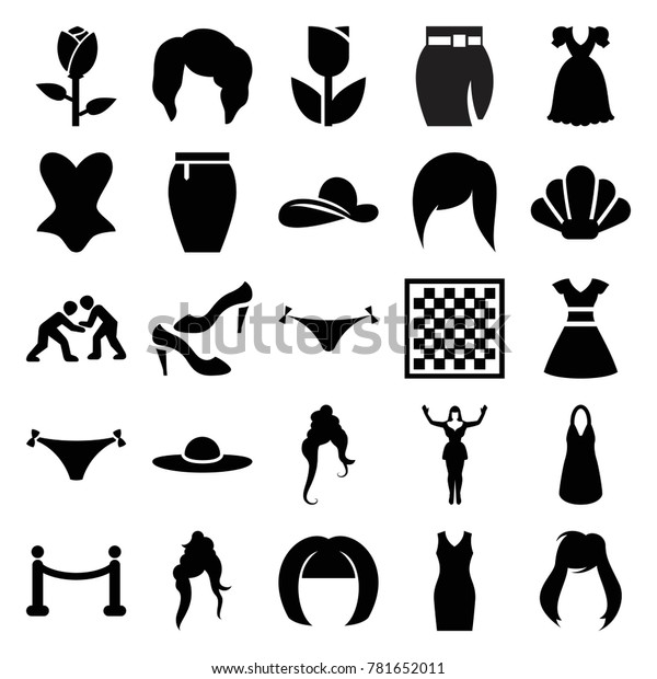 Elegant Icons Set 25 Editable Filled Stock Vector (Royalty Free) 781652011