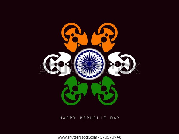 Elegant Indian Flag Theme Design Element: เวกเตอร์สต็อก (ปลอดค่า ...