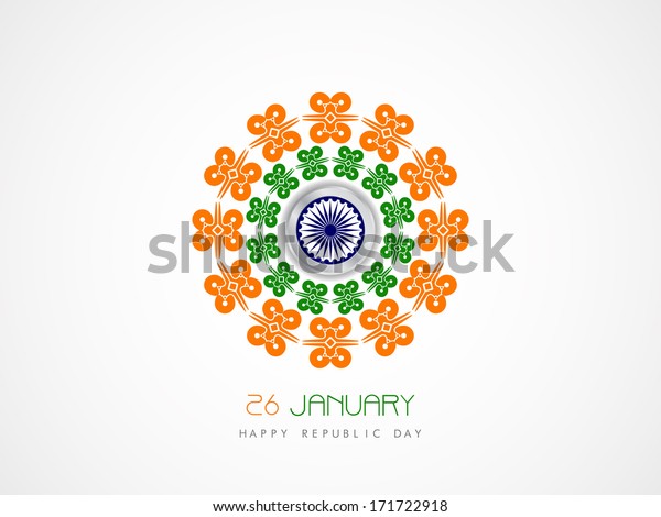 Elegant Indian Flag Theme Design Element Stock Vector (Royalty Free ...