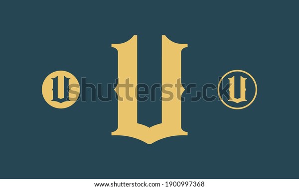 Elegant Lettermark U Logo U Logotype Stock Vector (Royalty Free ...