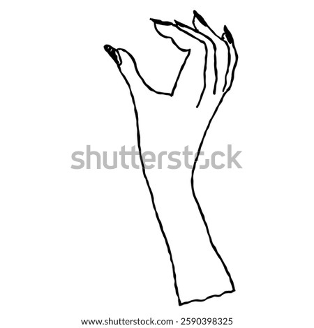 Outstretched Hand Drawing | Free download on ClipArtMag