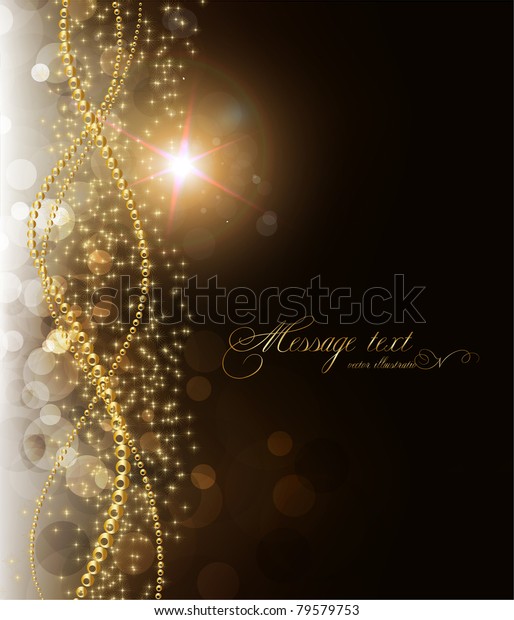 Elegant Magic Golden Background Place Text Stock Vector (Royalty Free ...