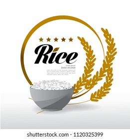 Elegant Master Gold Rice Vector Stock Vector (Royalty Free) 1120325399